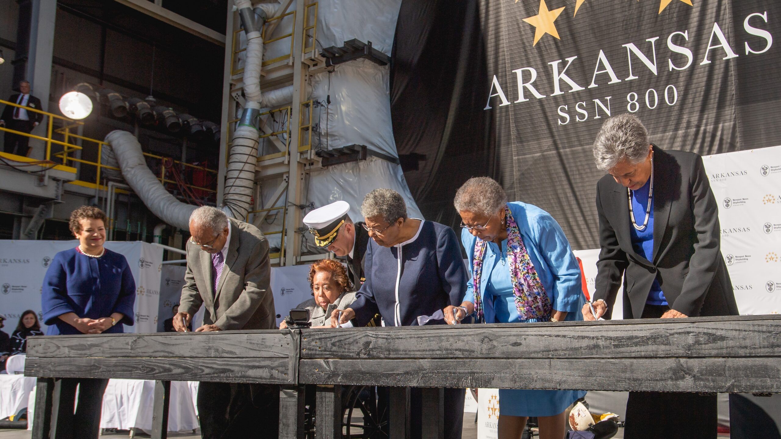 HII Authenticates Keel of Virginia-Class Attack Submarine Arkansas (SSN ...